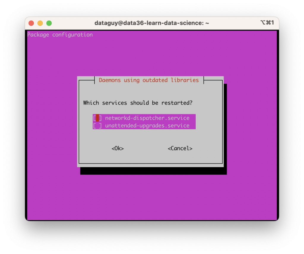 outdated library warning postgresql - Data36
