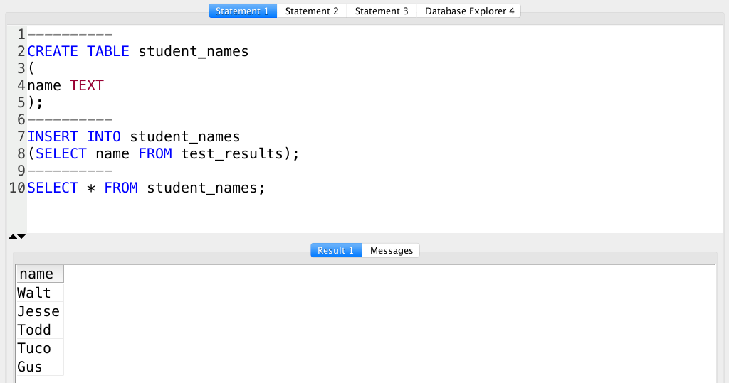 Diagonal Persoan Bolnav Materialism How To Write In Sql Table 