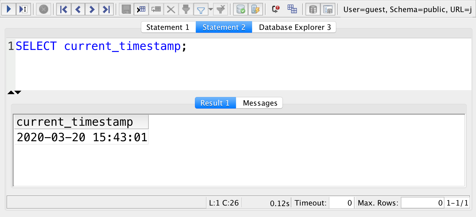 Timestamp Sql