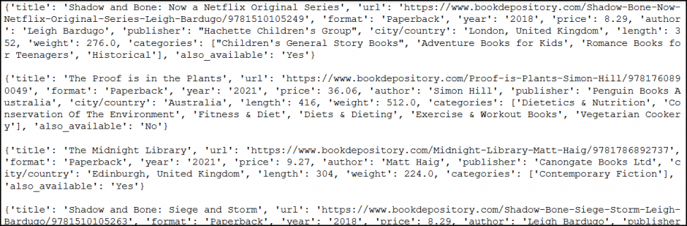 Beautiful Soup Tutorial 3. (Multiple product pages, various data points)