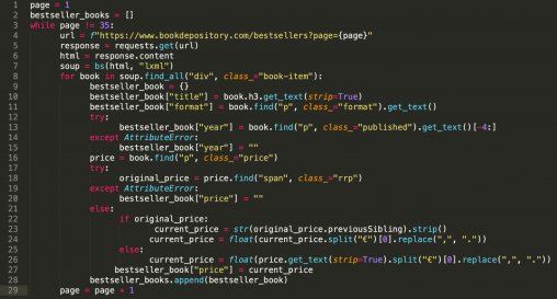 Beautiful Soup Tutorial 3. (Multiple product pages, various data points)