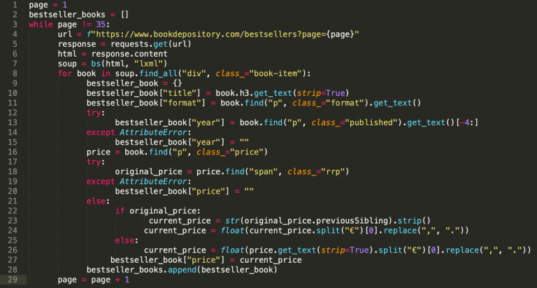 Beautiful Soup Tutorial 3. (Multiple product pages, various data points)